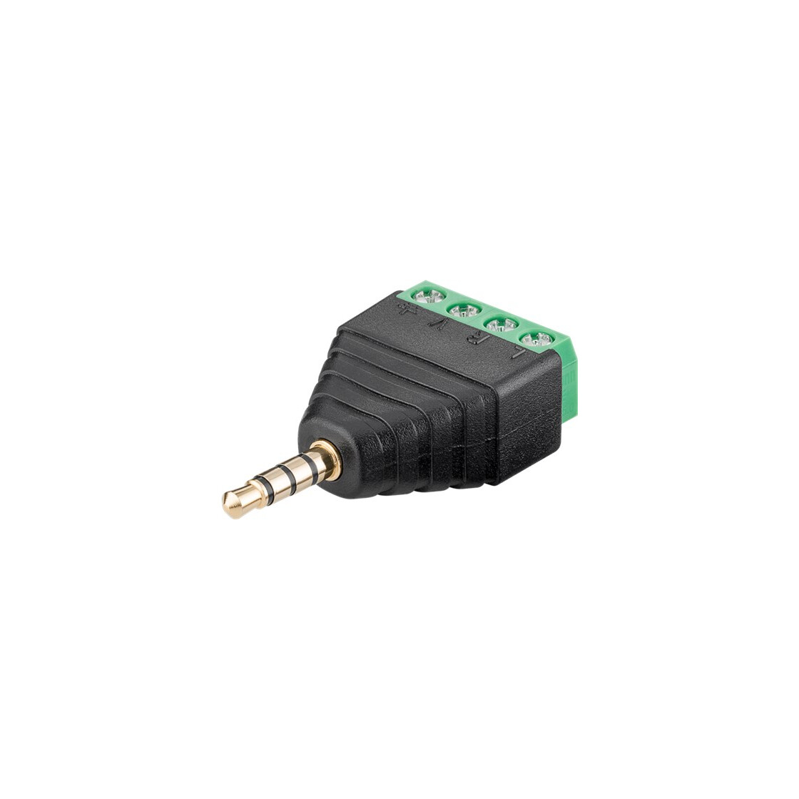 Terminal Block 4-pin > Klinke 3,5 mm Stecker (4-Pin) - Schraubbefesti ...