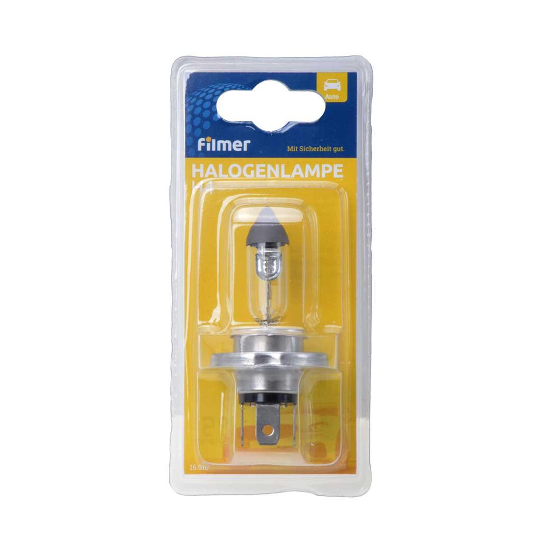 Halogenlampe H4 - 12 Volt - 60/55 Watt Autolampen Filmer 16010, 3,99