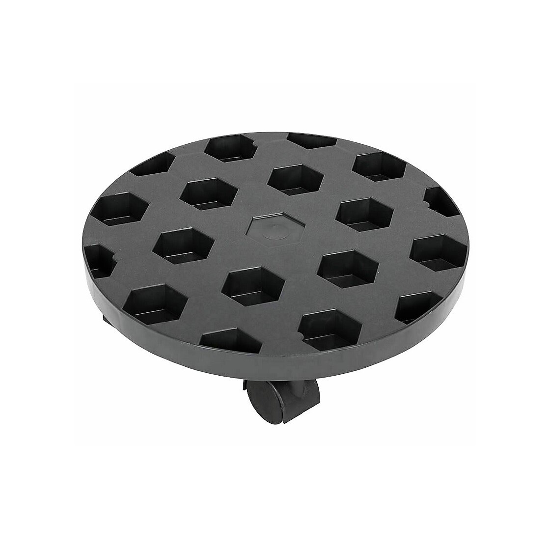 alpfa 891279 Kunststoff Pflanzroller rund 30 cm schwarz bis 50 kg, 9,99